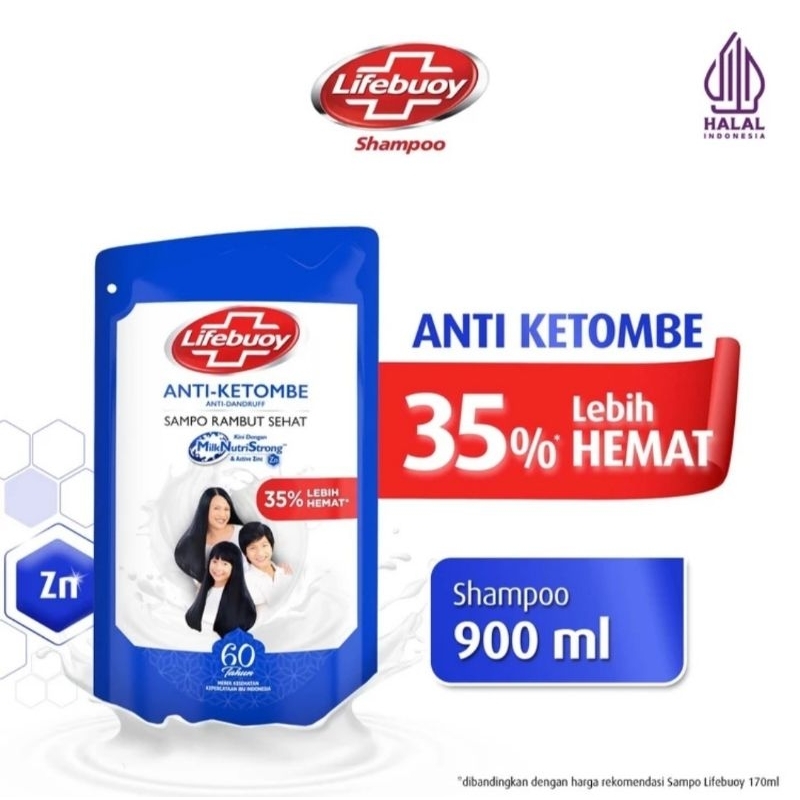 Jual LIFEBUOY SHAMPOO ANTI KETOMBE 900 ML / LIFEBUOY SHAMPOO ANTI ...