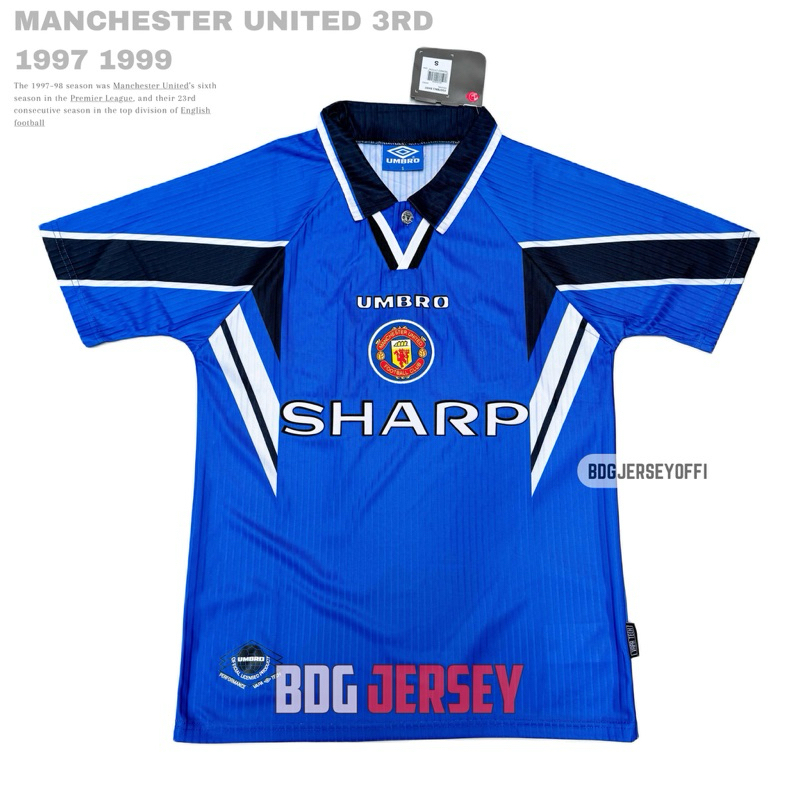 Jual JERSEY RETRO MU 3RD OFFICIAL 1997 1999 GRADE ORI TOP | Shopee ...