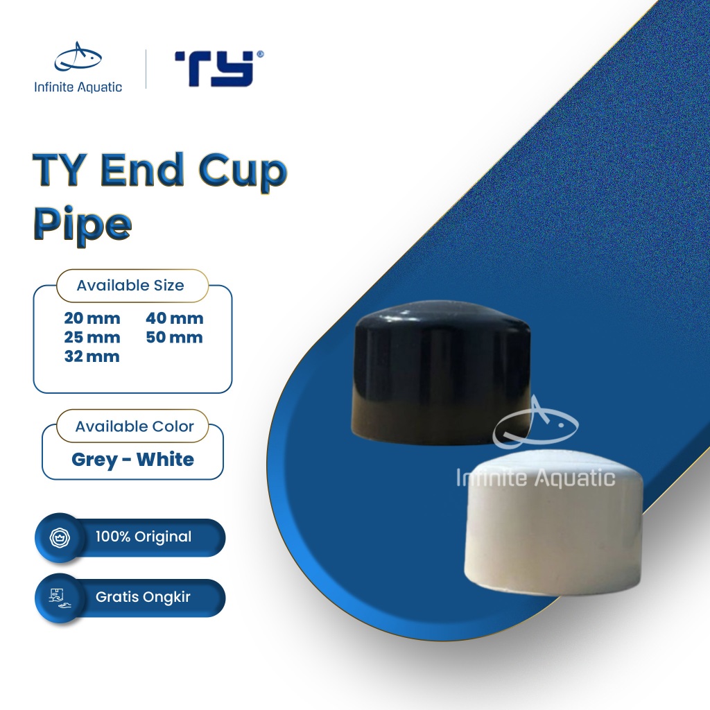 Jual TY End Cup Pipe / Penutup pipa U End Cap – PVC by 3 Pawns | Shopee ...