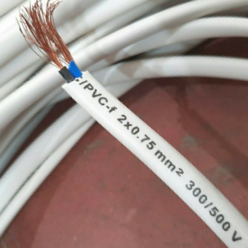 Jual Kabel Listrik Serabut NYMHY NYYHY 2x0,75 mm Putih Hitam per Meter | Shopee Indonesia