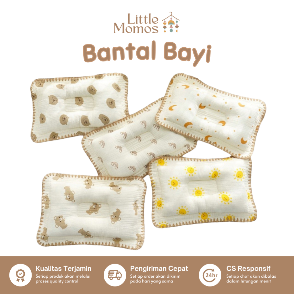 Jual Little Momos Bantal Anak Bayi Newborn Pillow Katun | Shopee Indonesia