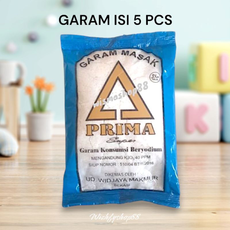 Jual GARAM PRIMA SUPER 150 GRAM ISI 5 PCS / GARAM MASAK BERYODIUM ...