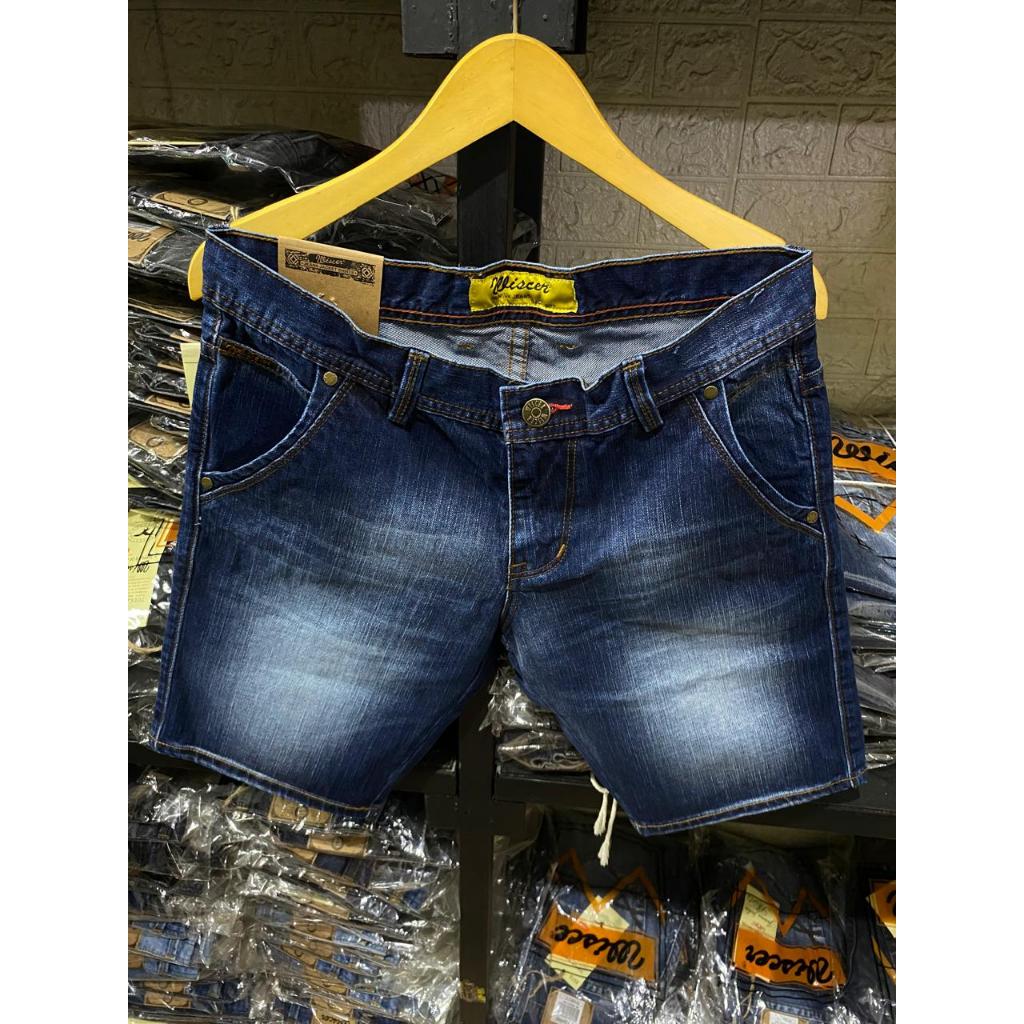 Jual MC WISCER Celana Jeans Pendek Polos Pria Terbaru 2025 Model Skinny ...