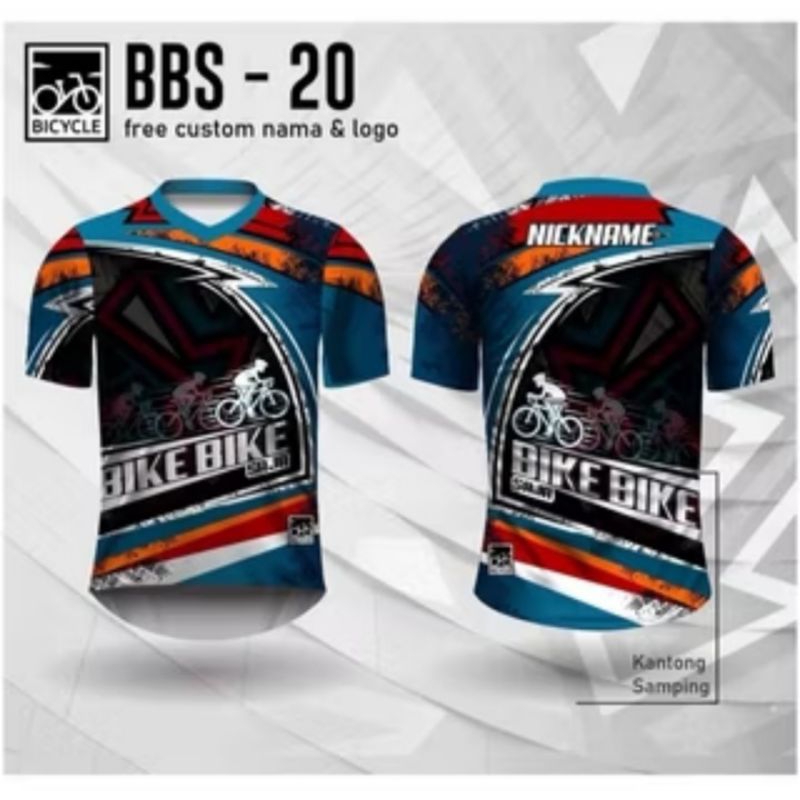 Jual jersey sepeda bike bike saja baju kaos lengan pendek free custom ...