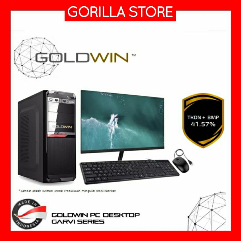 Jual GOLDWIN KOMPUTER / PC DESKTOP GARVI01-15121280108-23G | Shopee ...