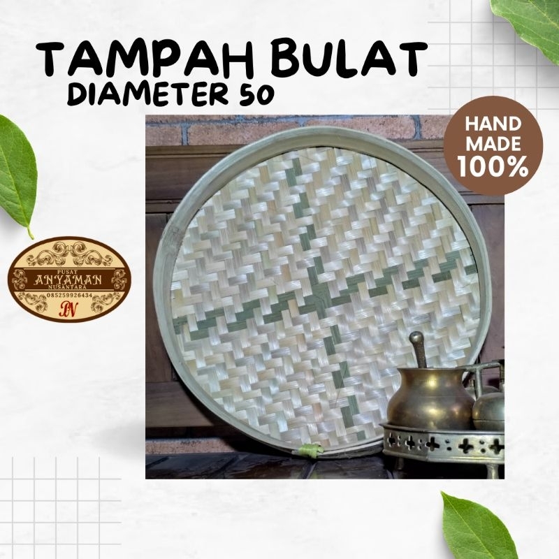 Jual tampah 50cm/tampah asap/tampah coklat/tampah tumpeng BTK | Shopee ...