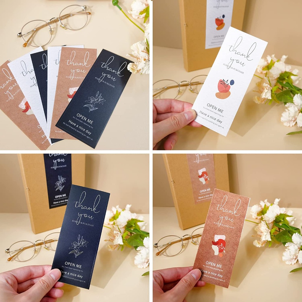 Jual stiker jumbo untuk segel box isi 50pcs/ stiker thank you/stiker ...