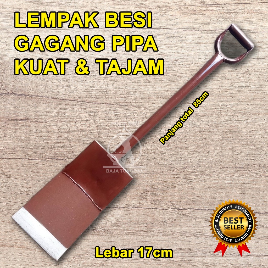 Jual Lempak Tanah Lencek Bawak Tanah Gagang Pipa Full Besi Warna Coklat ...