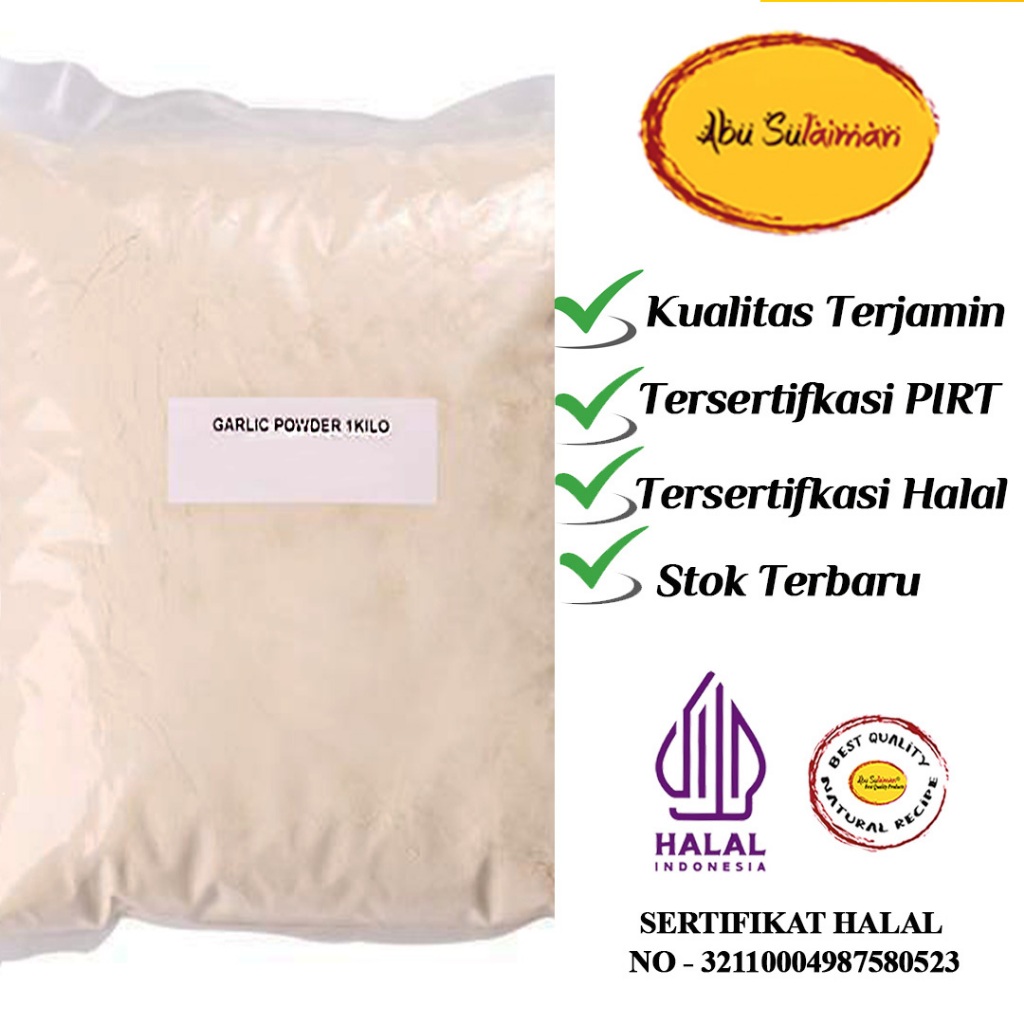 Jual GARLIC POWDER 500 GR / BAWANG PUTIH BUBUK 500 GR / BAWANG PUTIH ...