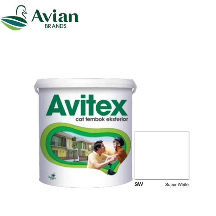 Jual Cat Tembok Avitex Exterior 5kg Putih Super White | Shopee Indonesia