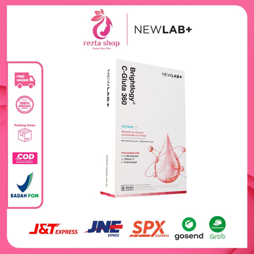Jual NEWLAB+ Brightlogy C-Gluta 360 | Max Dosis L-Glutathione dan ...