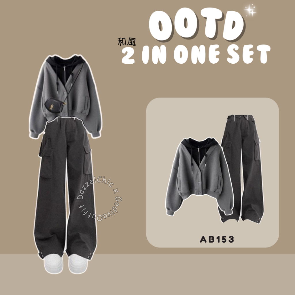 Jual Godiva Outfit 2 In 1 Set AB153 - one set wanita outfit muncak ...