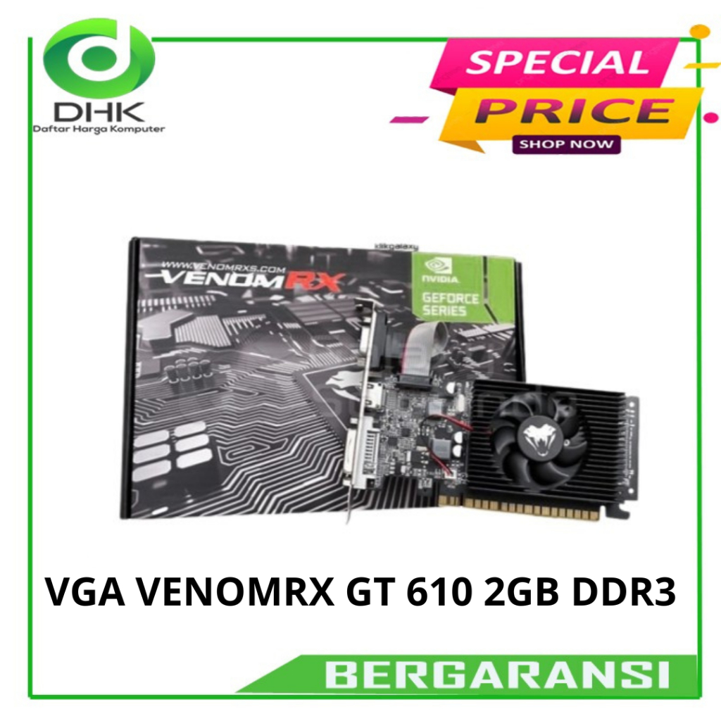 Jual VenomRX VGA Card Nvidia GeForce GT610 2GB DDR3 64 Bit | Shopee Indonesia