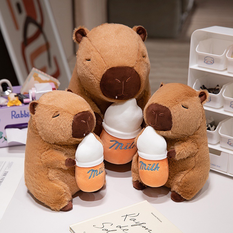 Jual Boneka Capybara Pegang Dot Ukuran Jumbo Tinggi 50.8 cm Bahan halus ...
