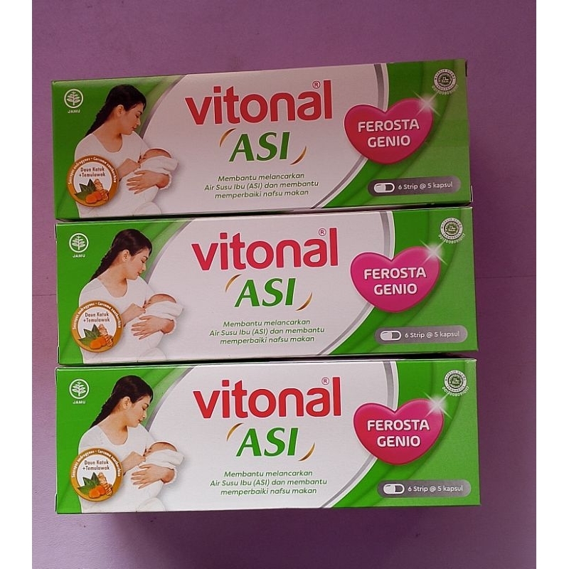 Jual Vitonal asi tablet vitamin pelancar asi, ibu menyusui 1 Box isi 30 ...