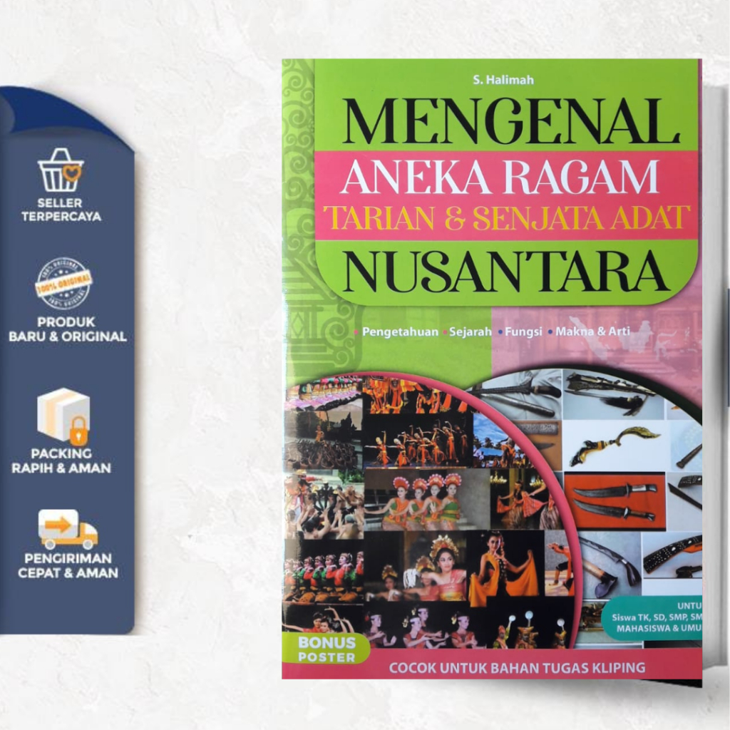 Jual Tmc // Buku Mengenal Aneka Ragam Tarian & Senjata Adat Nusantara ...