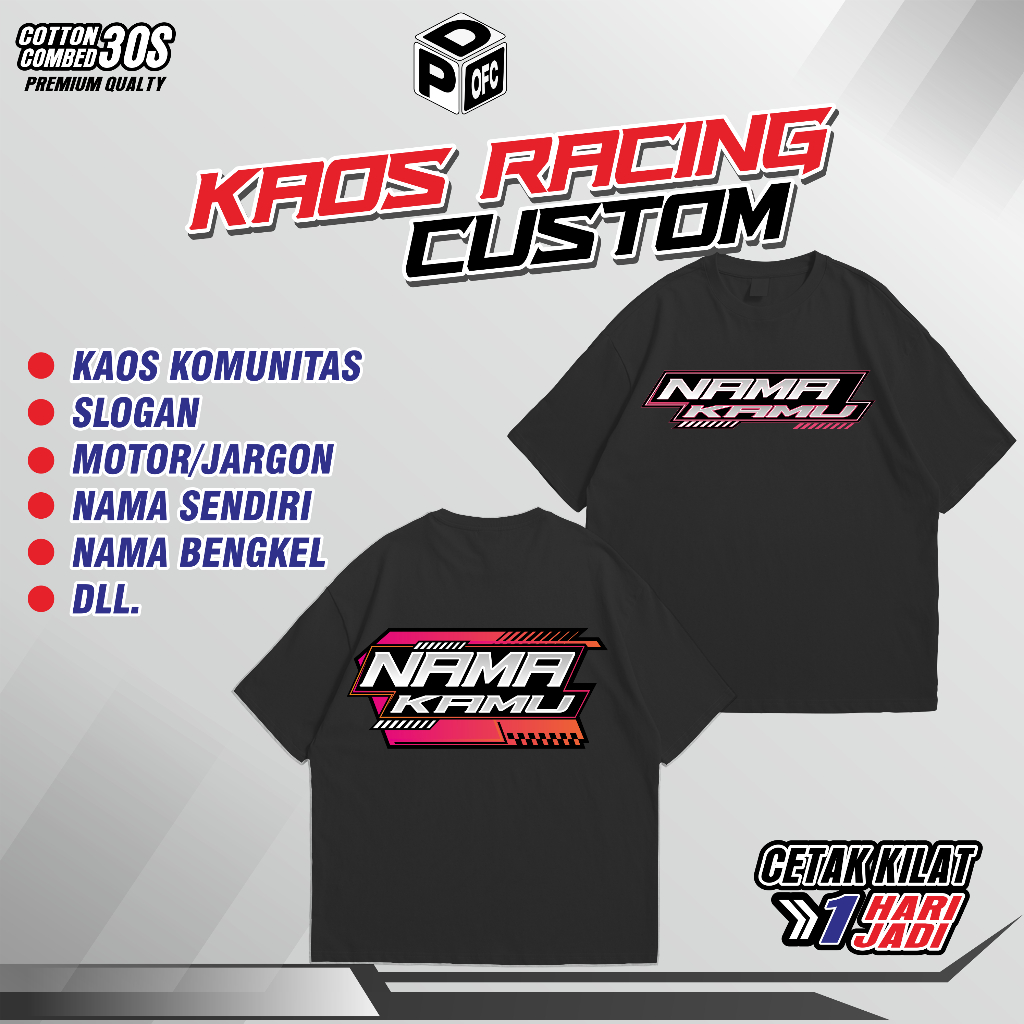 Jual KAOS RACING CUSTOM [VOL 4] | custom nama | racing custom | kaos ...