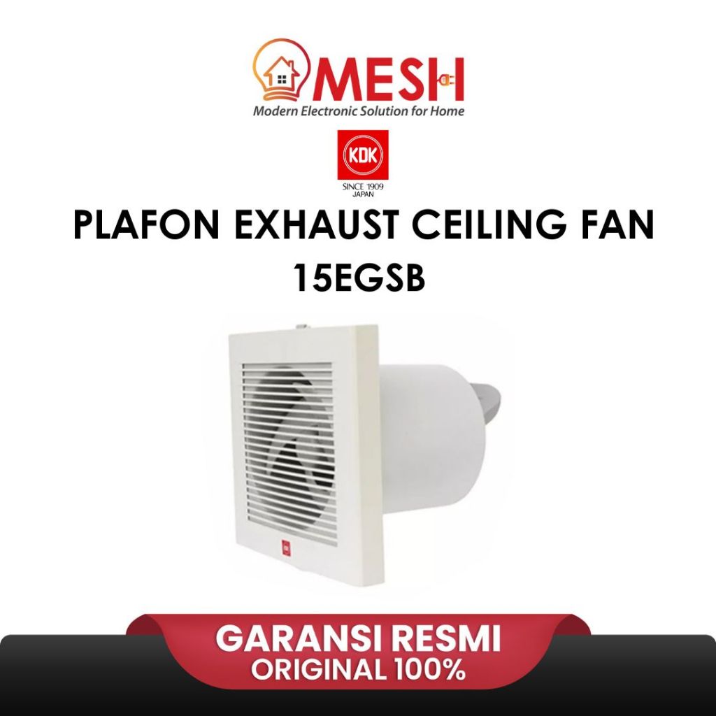 Jual KDK Exhaust Fan Kamar Mandi 6 inch Plafon 15EGSB/Exhaust/Original/Garansi Resmi/Original 15 ...
