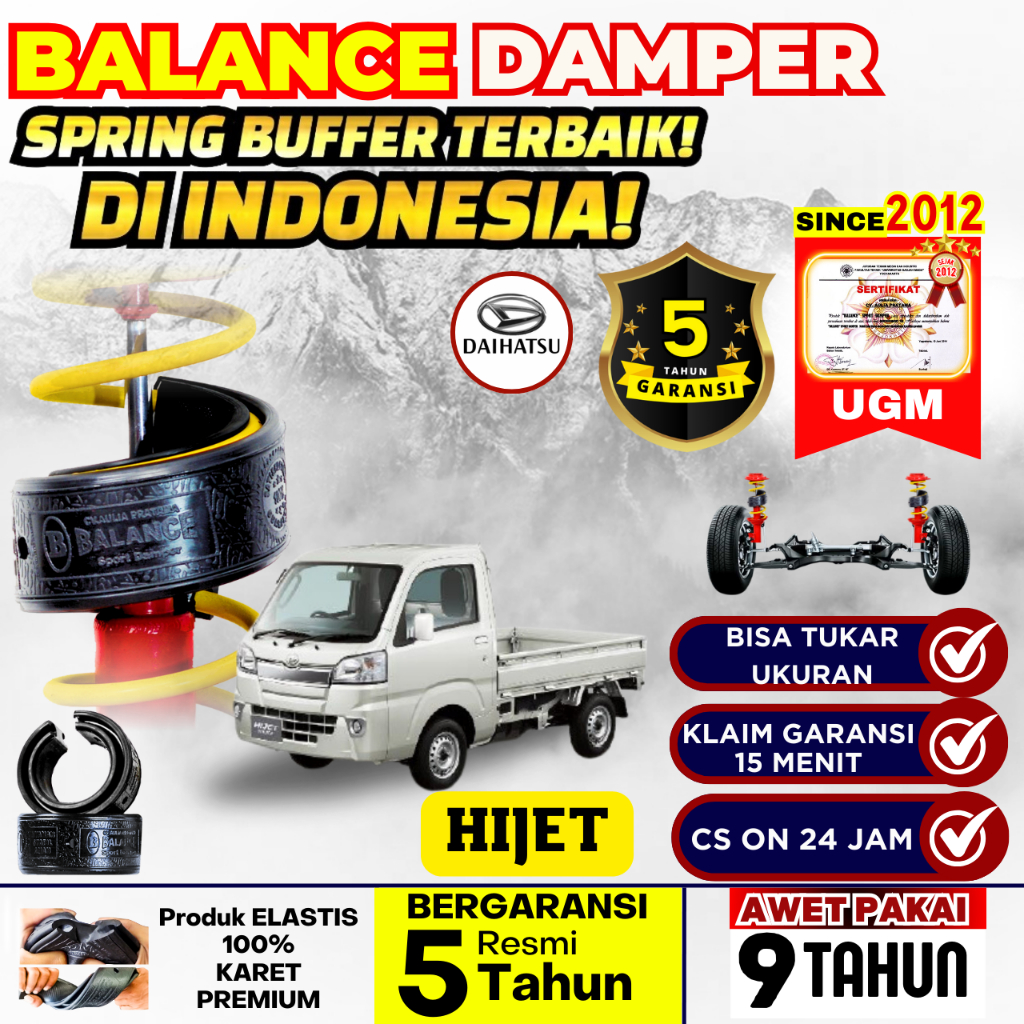 Jual BALANCE Damper SPRING BUFFER Mobil HIJET - Peredam Shock Mobil ...