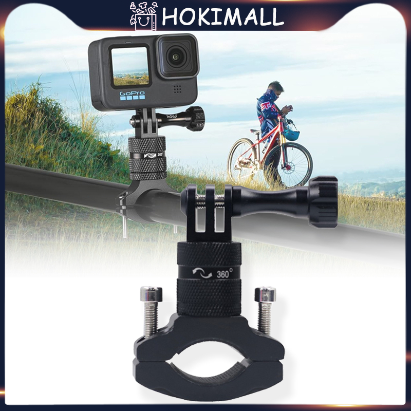 Jual Bracket Alumunium 360° Handlebar Mount Stang Sepeda Bike Clamp ...