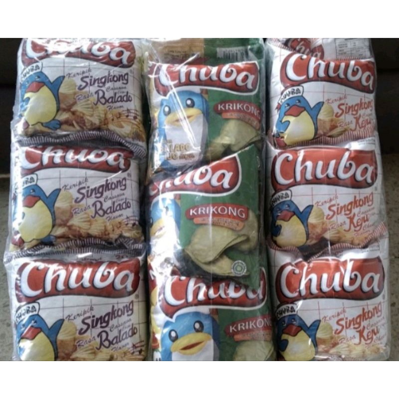 Jual Chiki Chuba keripik singkong isi 20 pcs 1 pack | Shopee Indonesia