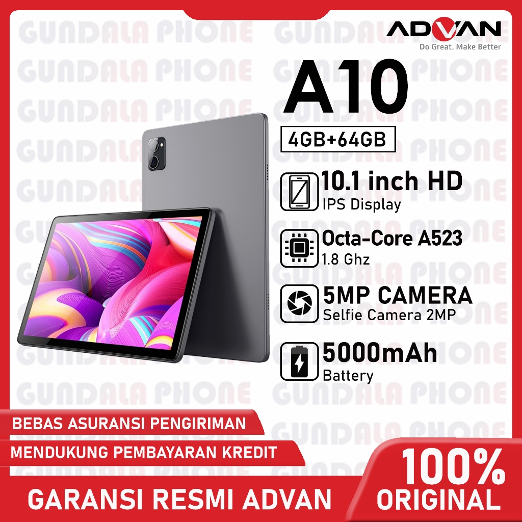 Jual Advan Tab A10 WIFI 4GB/64GB 10.1'' IPS Screen Tablet 5000mAh ...