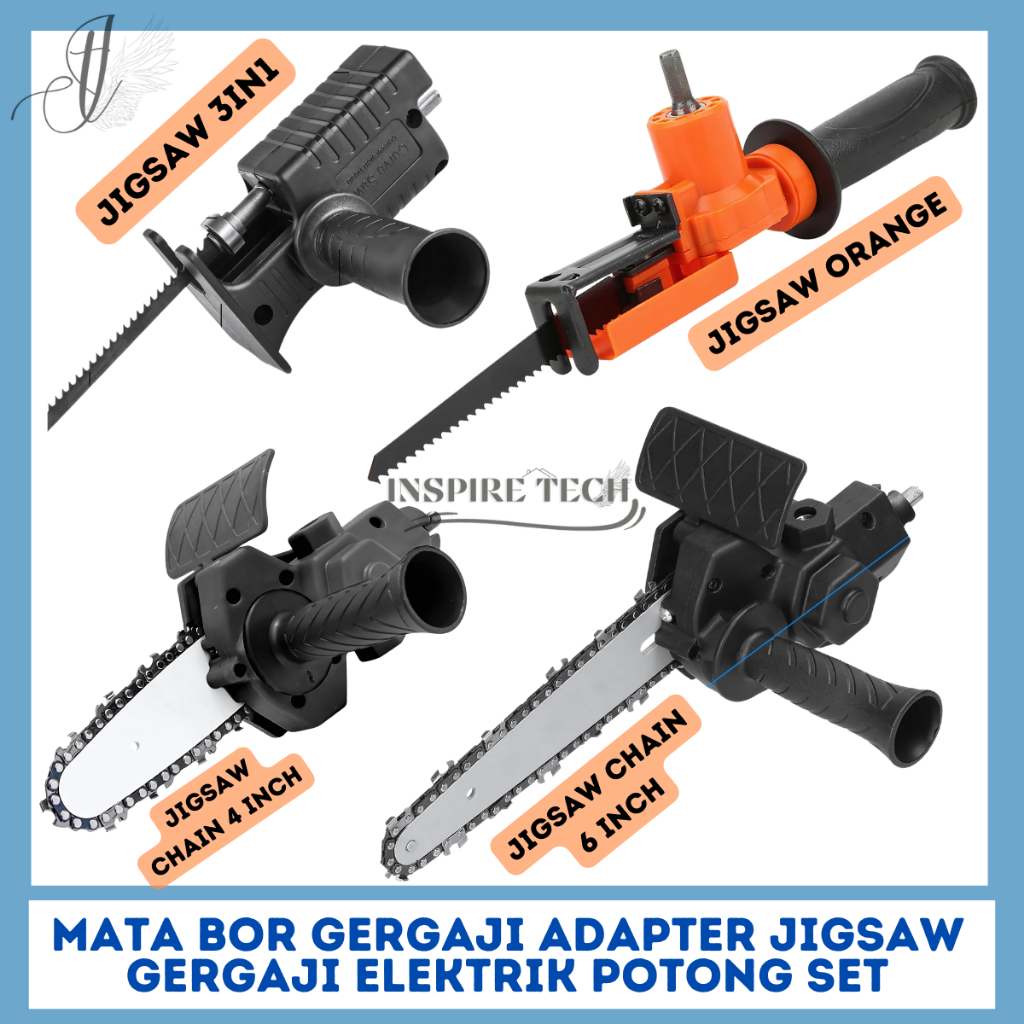 Jual MATA BOR GERGAJI ADAPTER JIGSAW CHAIN SAW GERGAJI ELEKTRIK POTONG ...