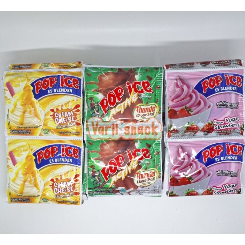 Jual Pop Ice Minuman Serbuk Seduh All Varian Rasa 1 Renceng 10 pcs ...