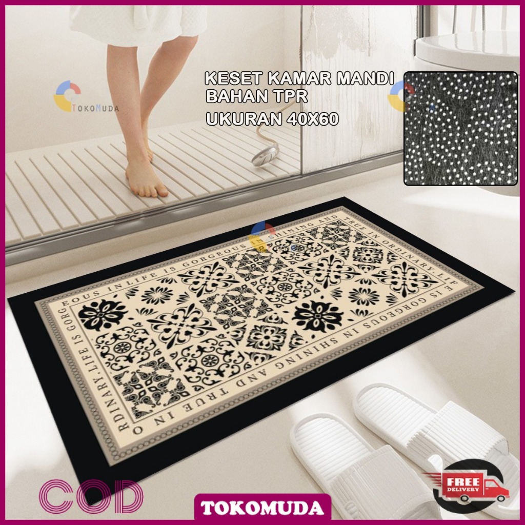 Jual TOKO MUDA Keset Teras Dan Dapur Motif Lucu Keset Anti Slip keset ...