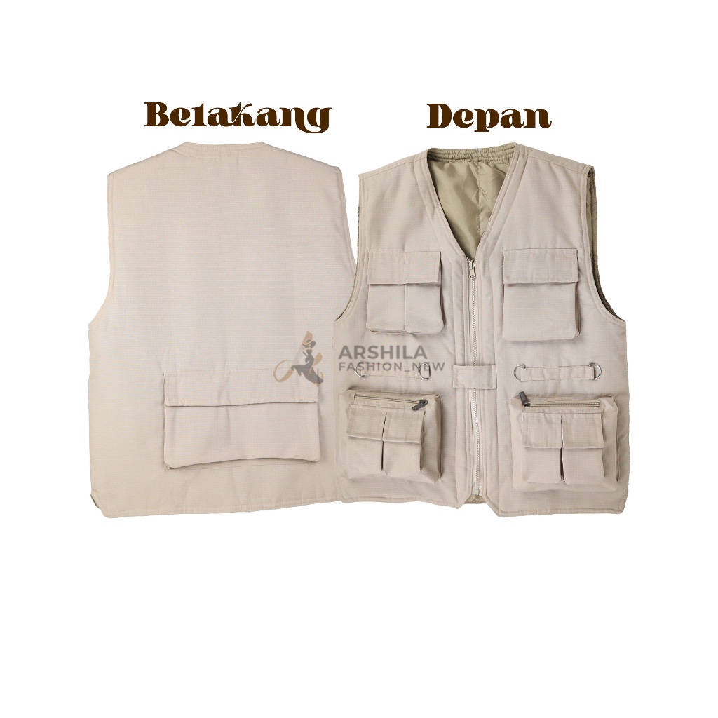 Jual Rompi CARGO Dewasa GUNUNG VEST Dewasa Banyak SAKU RMPD001 | Shopee ...