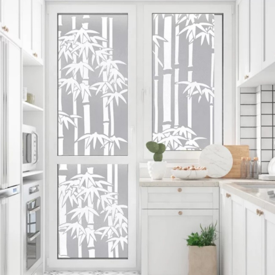 Jual Sticker / Glass Film / Sanblast Sandblast Sunblast Motif Bambu ...