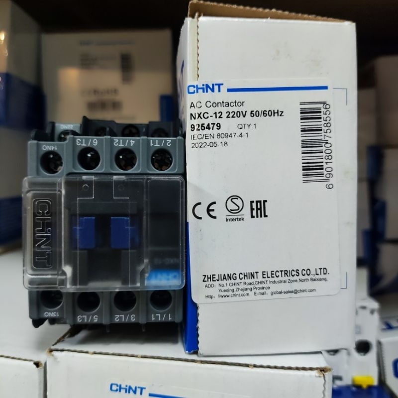 Jual Contactor Kontaktor NXC-12 3Phase 12A 1NO+1NC 24V 48V 110V 220V 400V CHINT ELECTRIC ...