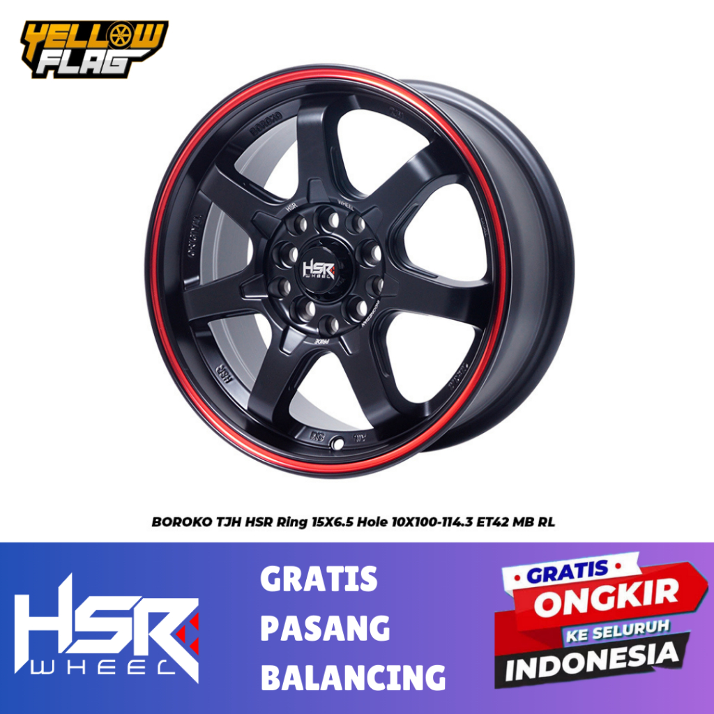 Jual Velg te37 hsr boroko tjh R15 lebar 6,5 rata body untuk mobil avanza new, xenia new ertiga ...
