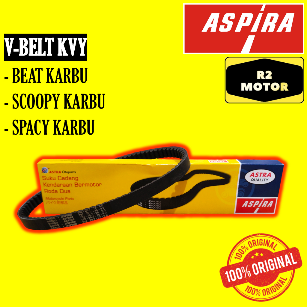 Jual VBELT SET PLUS ROLLER KVY ASPIRA BEAT SPACY SCOOPY KARBU ORIGINAL ...