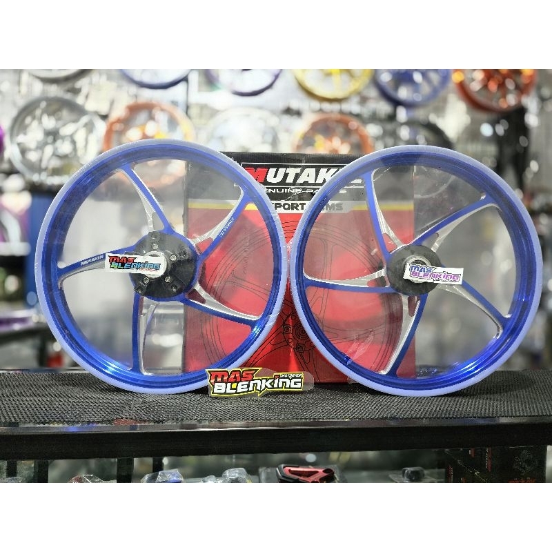 Jual Velg Mutakin KZR Yamaha Mx King warna Biru | Shopee Indonesia