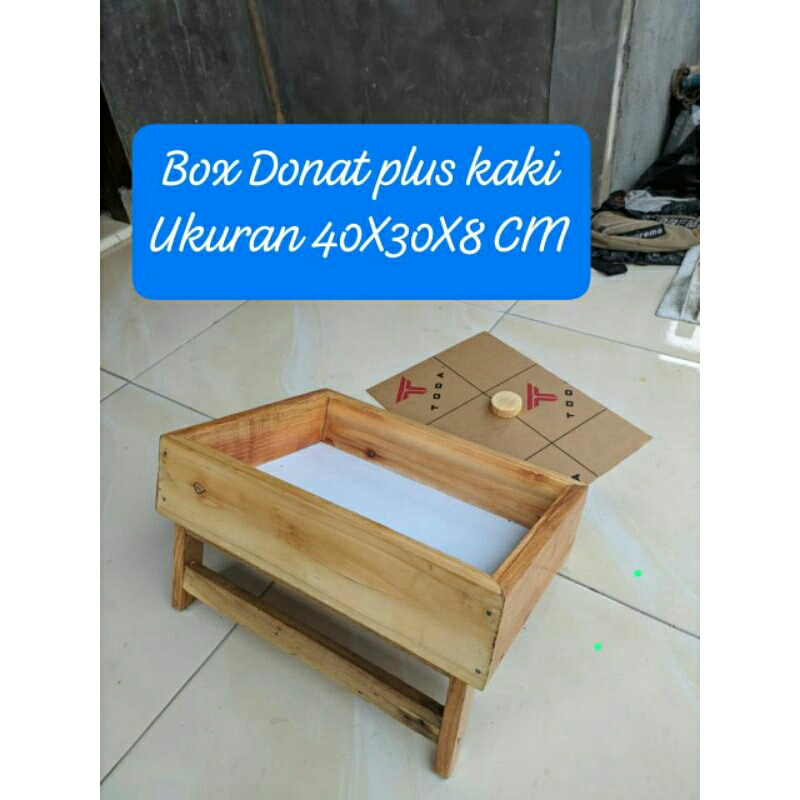 Jual BOX DONAT KAYU|BOX SERBAGUNA|WOODEN TRAY DISPLAY|WADAH KUE|BOX ...