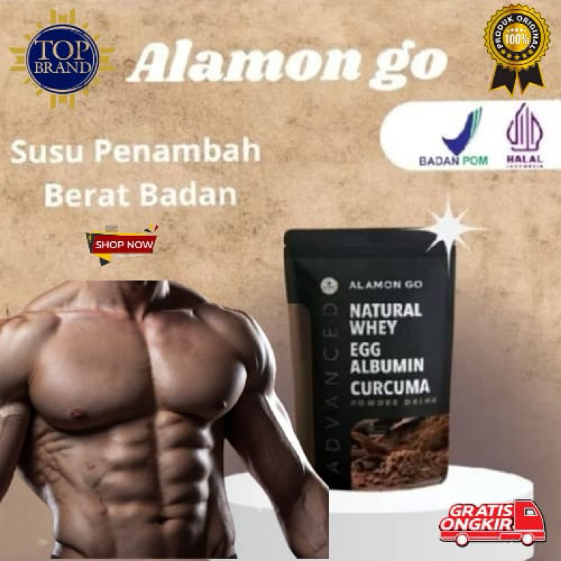 Jual Alamon Go Natural Whey Protein Penambah Berat Badan Dan ...