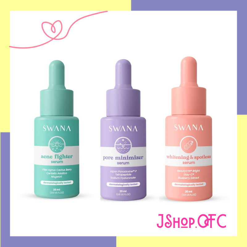 Jual Swana Serum (Acne Fighter, Pore Minimizer, dan Whitening Spotless ...