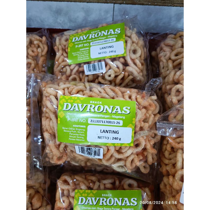 Jual Lanting Klanting Keju Davronas 240gr Camilan oleh-oleh khas Jogja ...