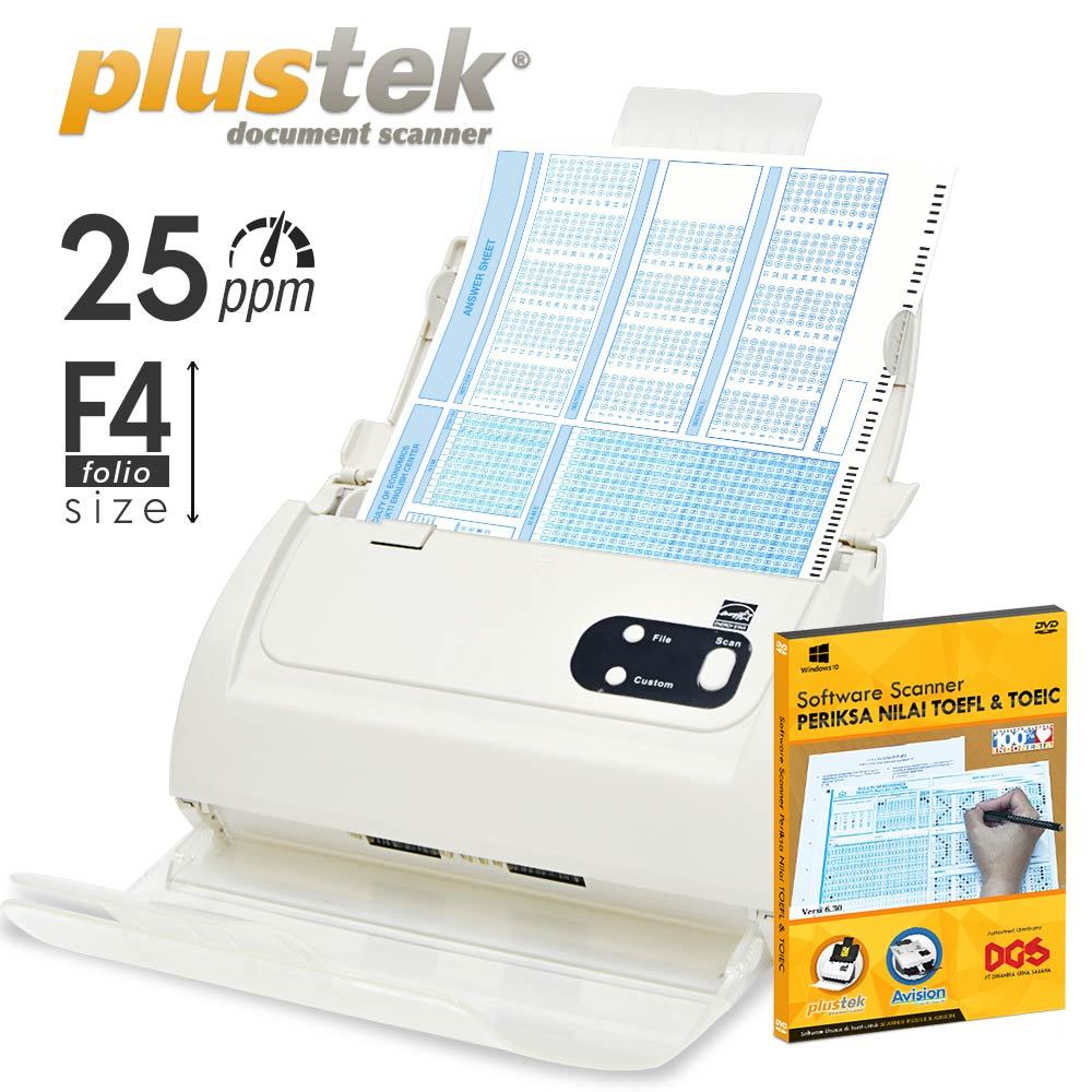 Jual Scanner Plustek Periksa Nilai TOEFL & TOEIC PS283 - 25 Lembar ...