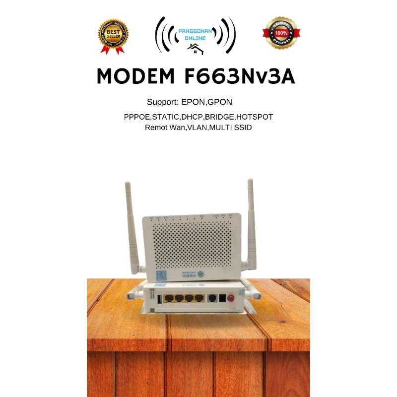 Jual MODEM ONT ZTE XPON F663.NV3a | Shopee Indonesia