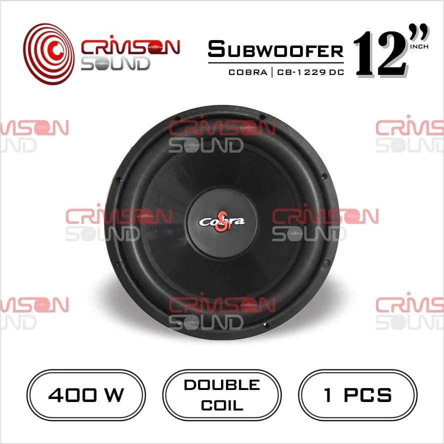 Jual Speaker / Speaker Subwoofer / Subwoofer COBRA 12 inch Double Coil ...