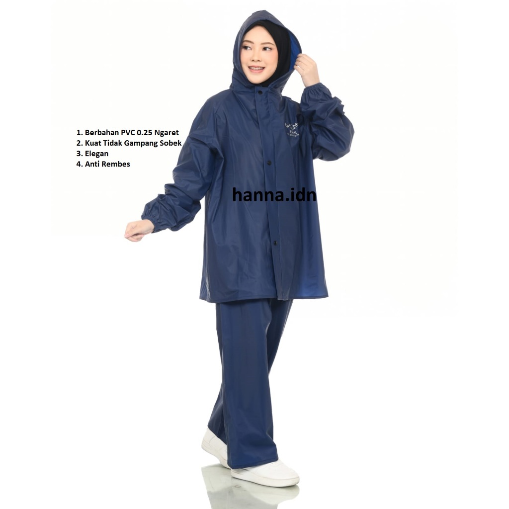 Jual FOX Jas Hujan Setelan Raincoat Premium PVC 025 Tebal Scotlight Belakang | Shopee Indonesia