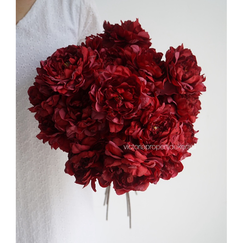 Jual Bunga Artificial Dekorasi Peony VIP Premium | Shopee Indonesia