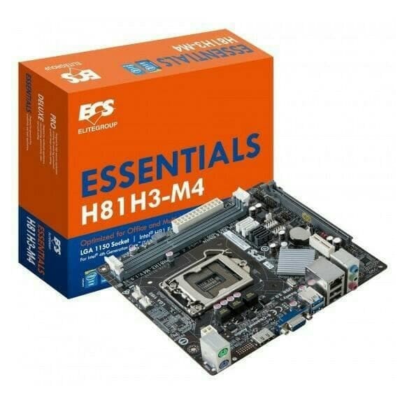 Jual Motherboard ECS H81 H3M4 / H 81 socket 1150 Resmi | Shopee Indonesia