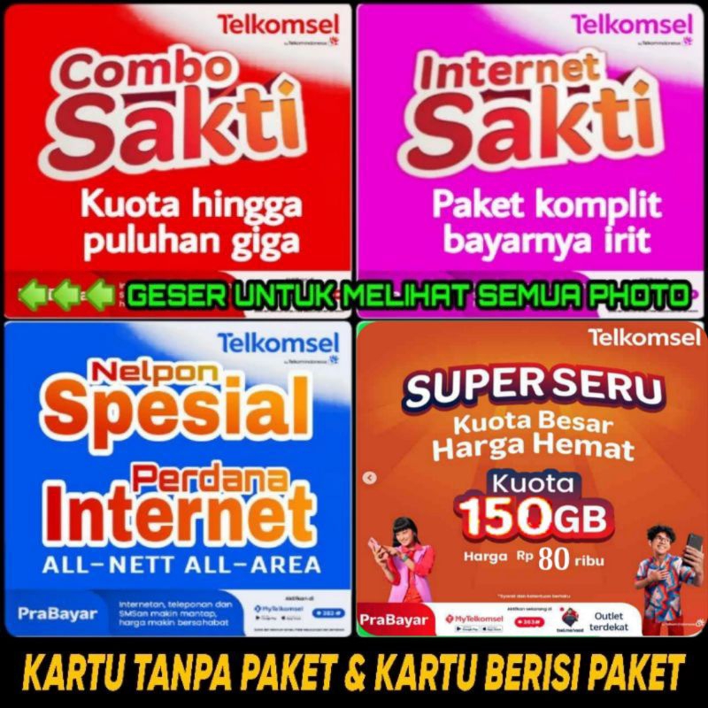 Jual KARTU PERDANA TELKOMSEL COMBO SAKTI & PAKET MURAH LAINNYA | Shopee Indonesia