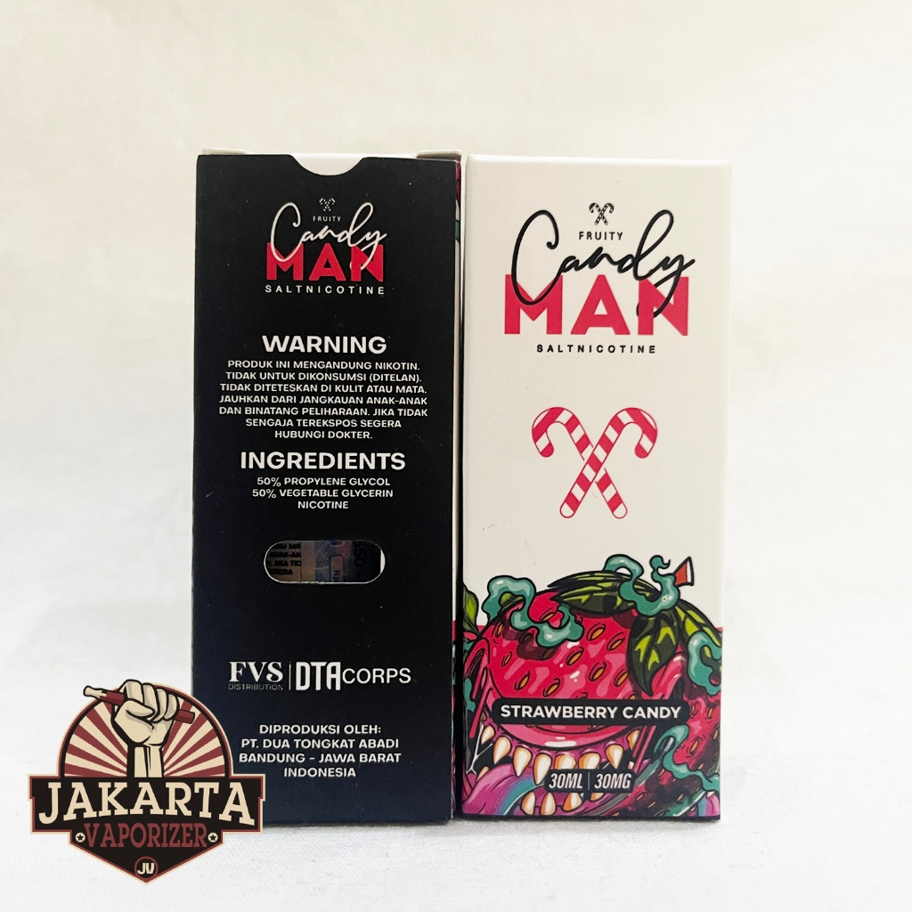 Jual [SALT] CANDY MAN SOUR STRAWBERRY 30ML 30MG CANDYMAN LIQUID FVS X ...
