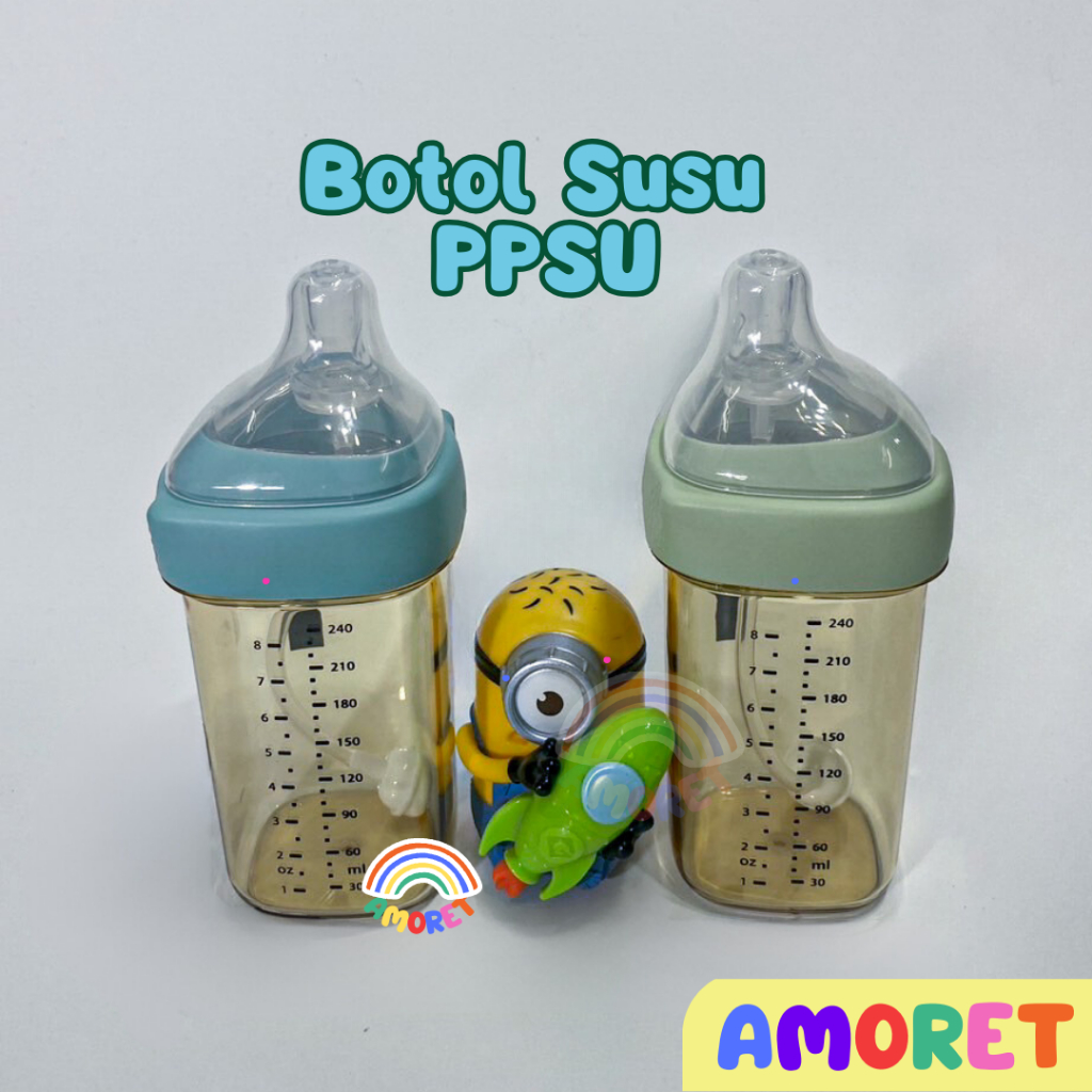 Jual Botol Susu PPSU 240ml Feeding Baby Milk Bottle Newborn Anti Kolik BPA Free Anti Tumpah ...