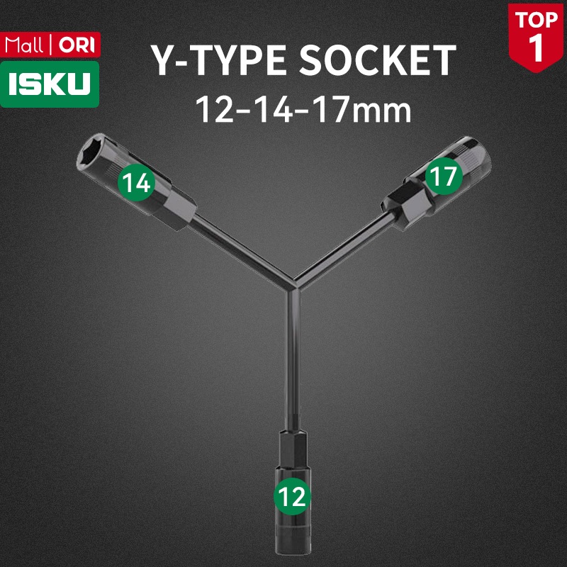Jual ISKU Kunci Y 8 10 12 Panjang Kunci Sock Y 10 12 14 Socket Wrench ...