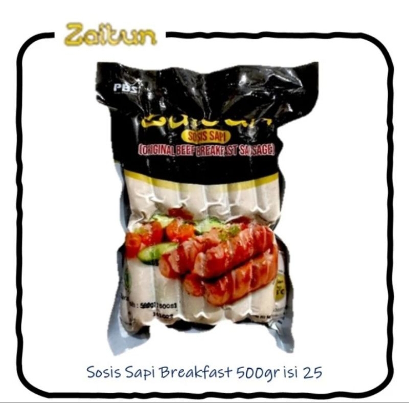 Jual Zaitun Beef Breakfast Sosis 500Gr | Shopee Indonesia
